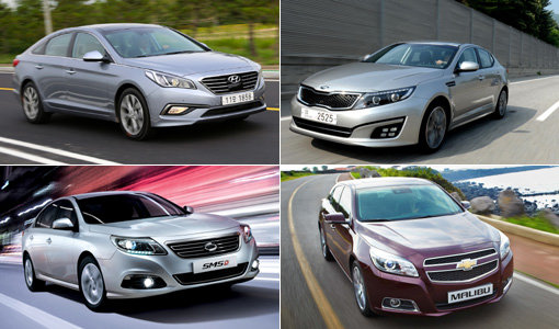 조용한 쏘나타 vs 화려한 K5 vs 묵직한 말리부 vs 알뜰한 SM5｜스포츠동아