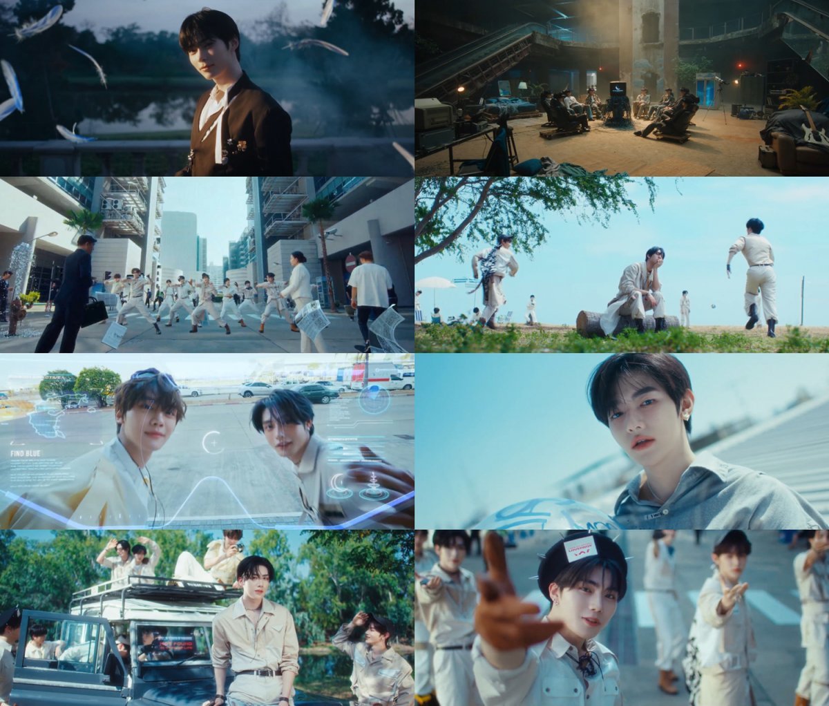 제로베이스원, 신곡 ‘블루’ MV 티저 공개…24일 발매｜스포츠동아