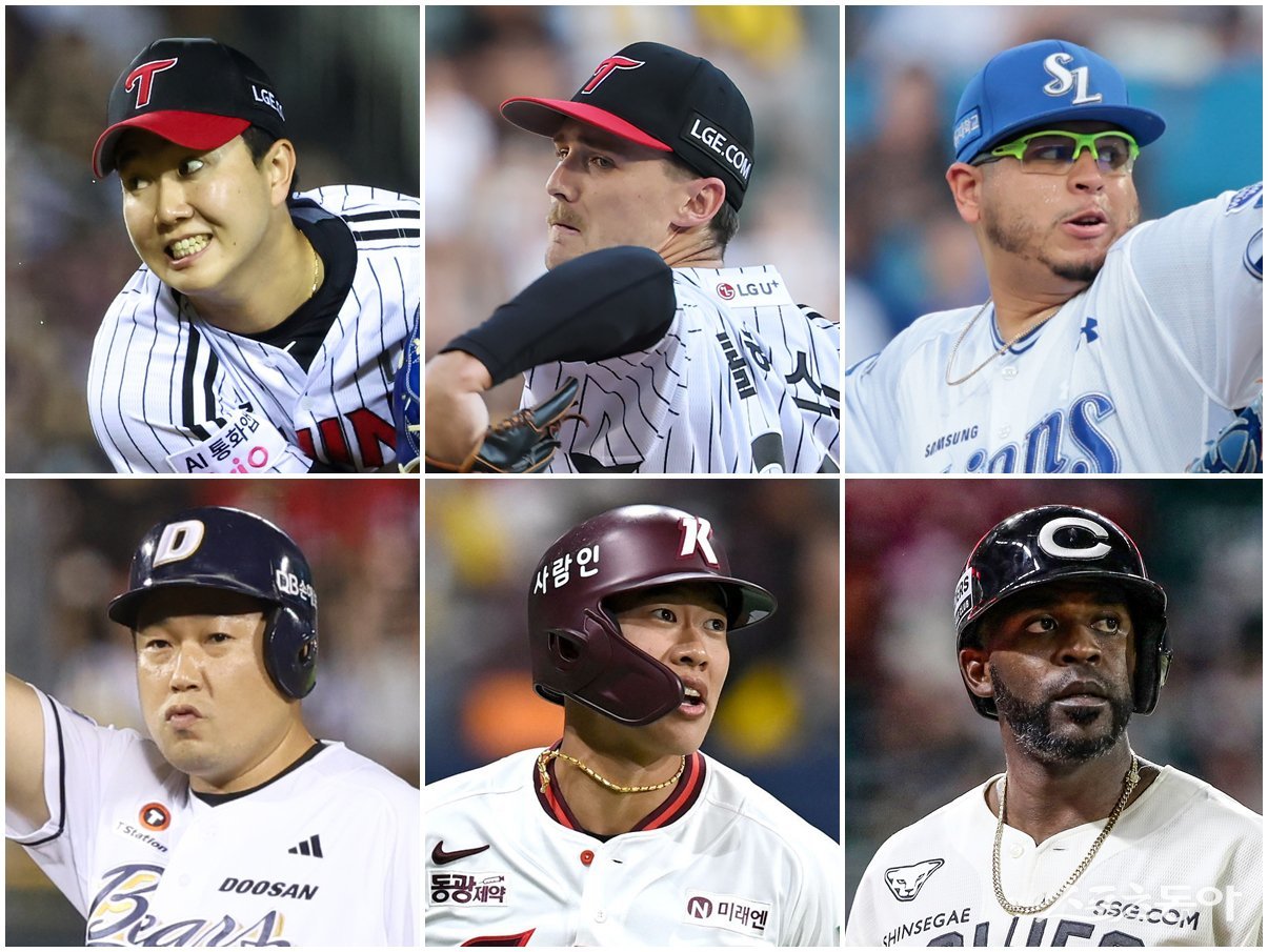 LG 집안싸움에 삼성 반격 이끈 후라도까지…KBO, 8월 월간 MVP 후보 6인 발표｜스포츠동아